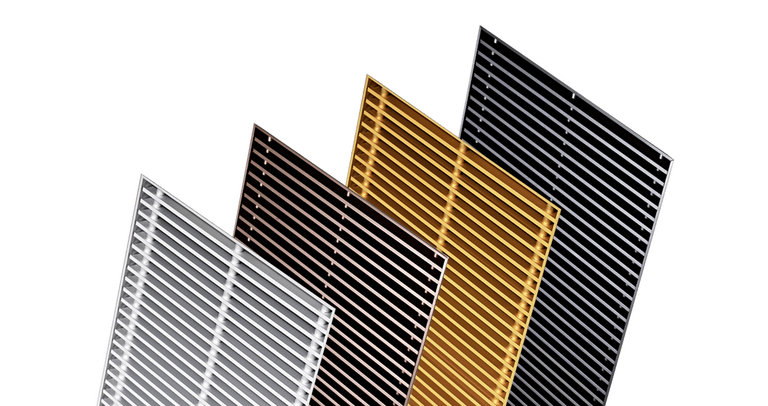 Anodised Aluminium Roll-Up Closed Profile (Satin Stainless Steel)